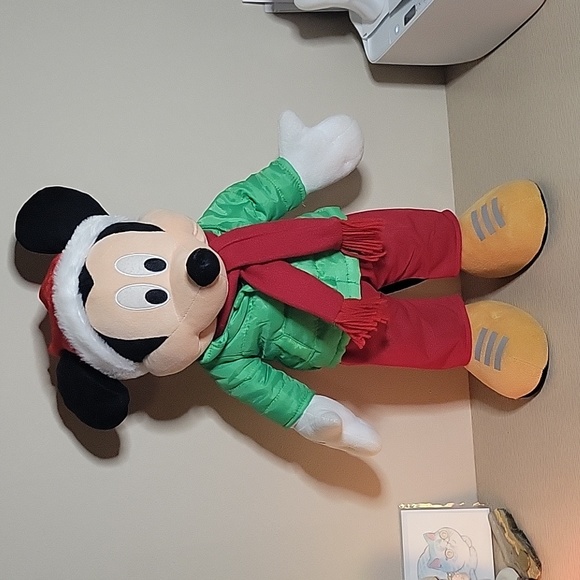 Disney | Holiday | Vintage Disney Christmas Mikey Mouse Standing ...
